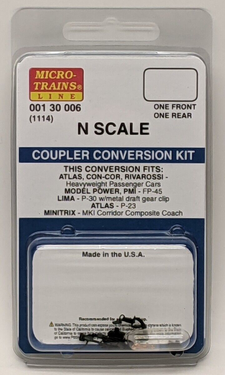 Micro Trains Line Locomotive Coupler Conversion Kit Atlas Mrc Con Cor N Scale 1109 001 30 008
